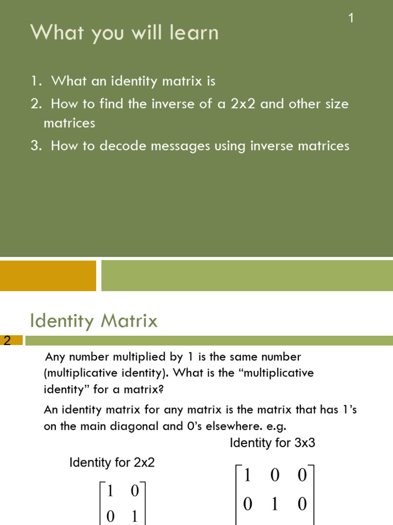 Inverse Matrices | PDF | Matrix (Mathematics) | Mathematical Physics