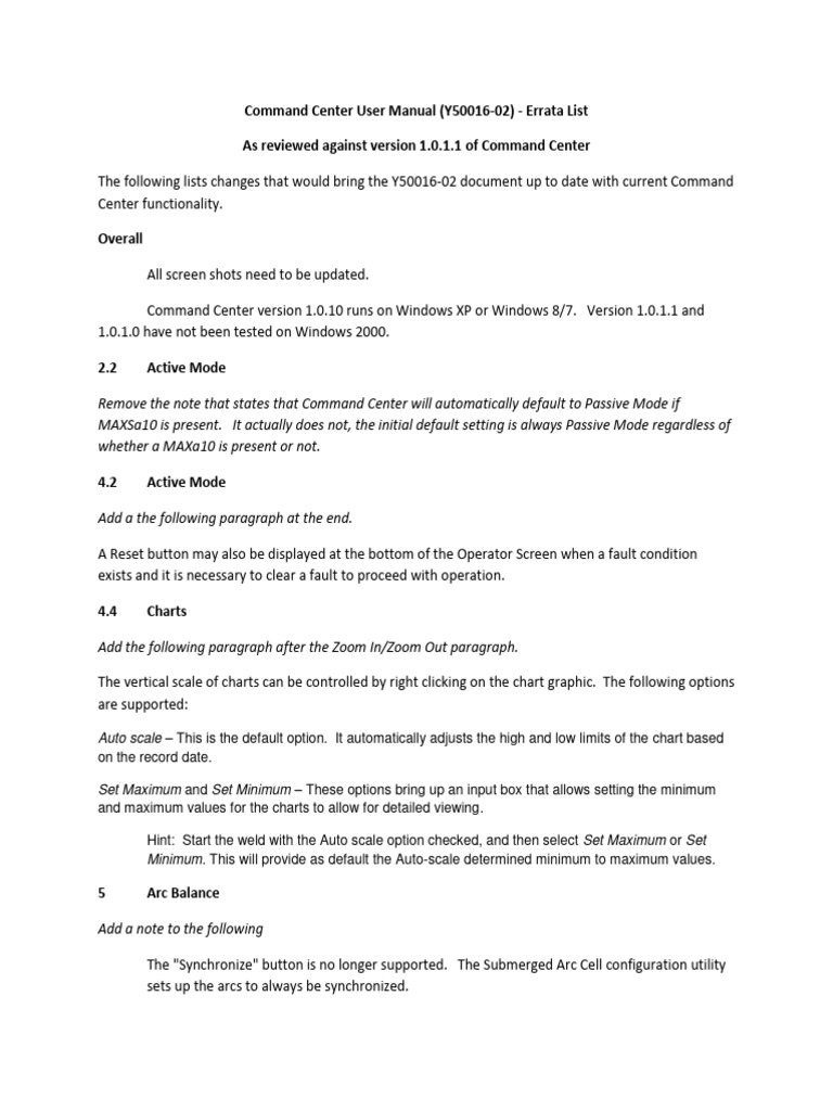 Command Center User Manual - Corrections | PDF | Computer File ...