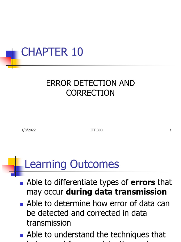 Error Detection and Correctionv1.1 | PDF | Error Detection And Correction | Arithmetic