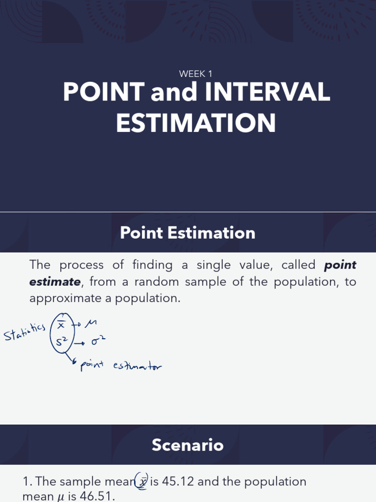 Point and Interval Estimation | PDF | Confidence Interval | Estimator