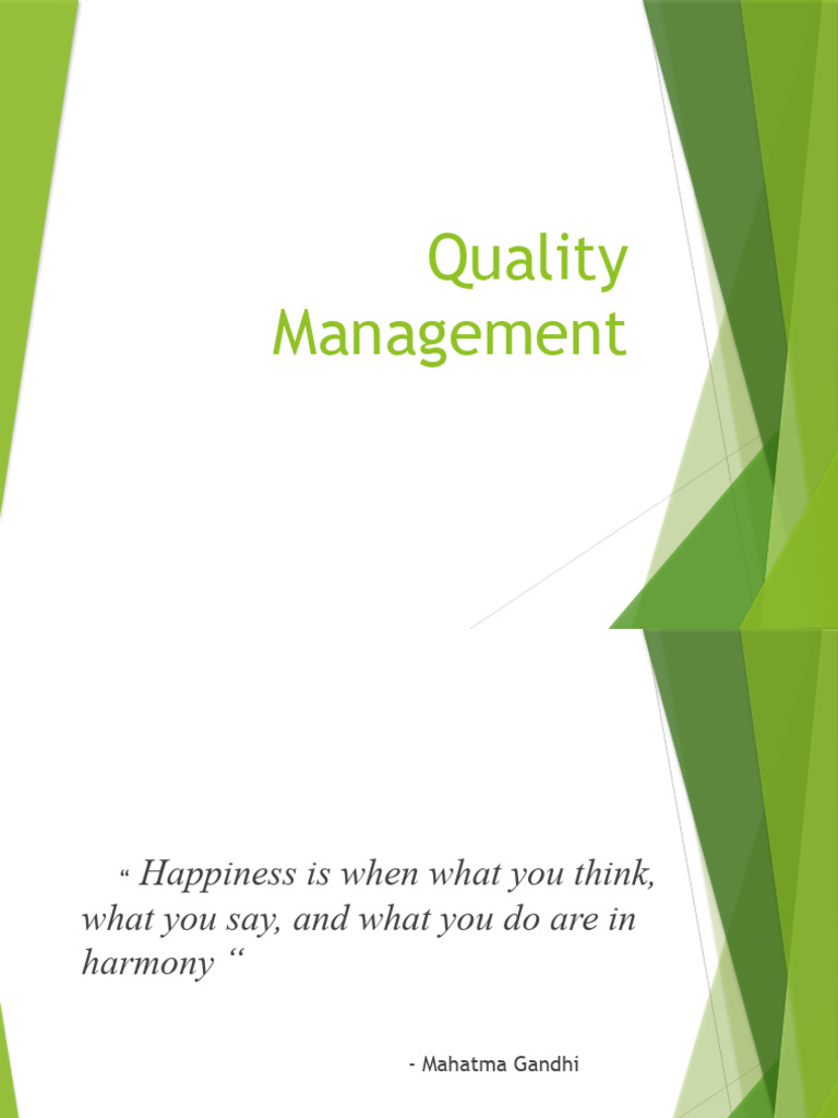 TQM Review Lecture 2010 | PDF | Iso 9000 | Quality Management
