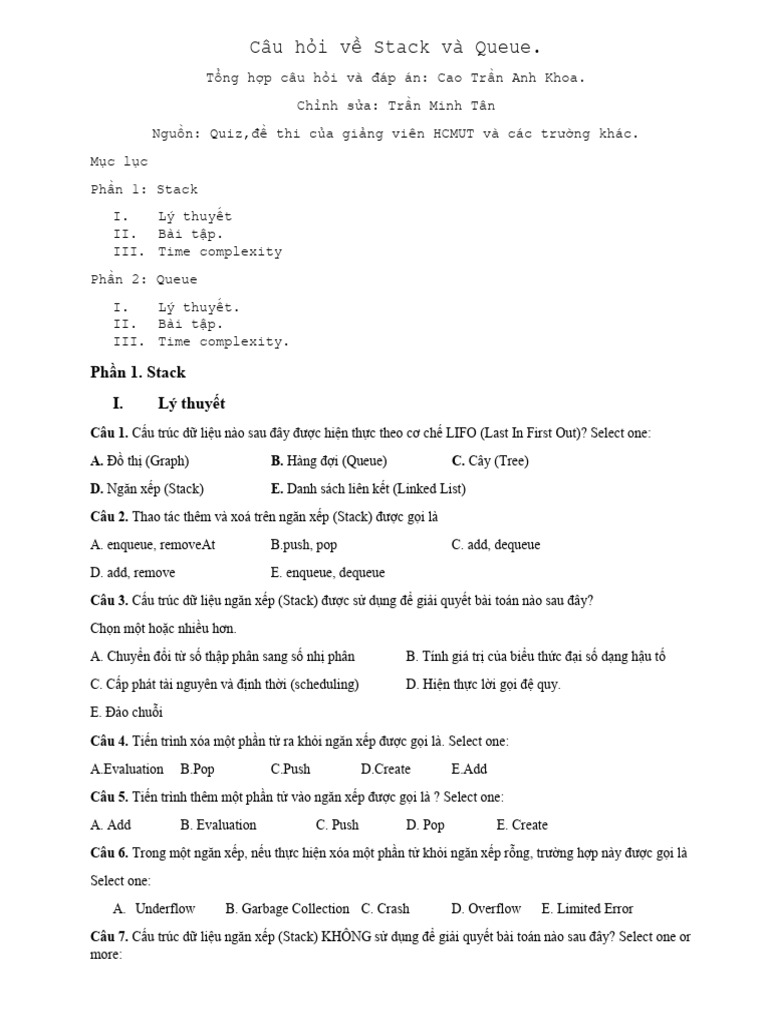 Stack Queue | PDF Stack Queue | PDF