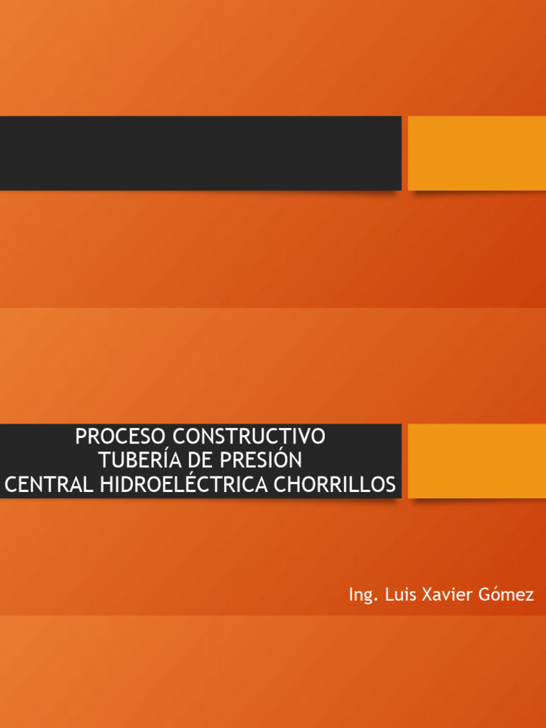 Proceso Constructivo Tuberia de Presión | PDF | Tubería (transporte de fluidos) | Materiales