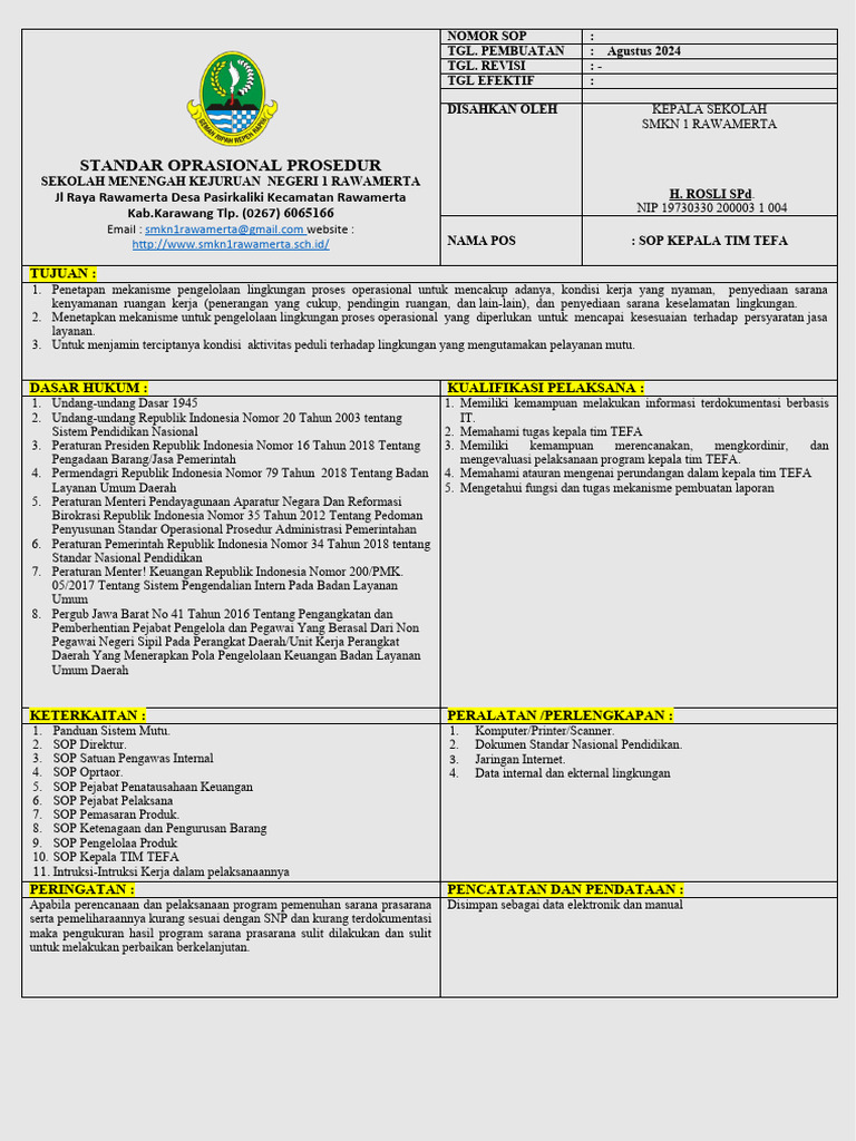 Sop Kep, Team Tefa | PDF