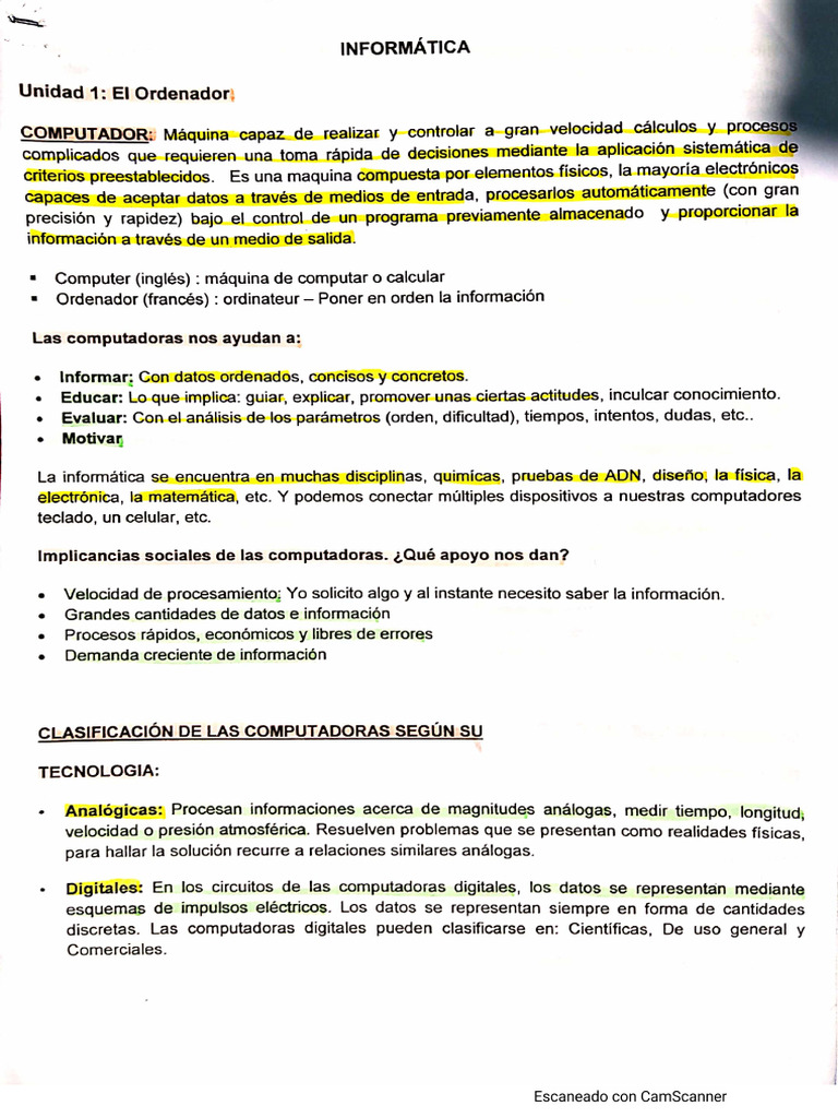 Resumen para Informática | PDF