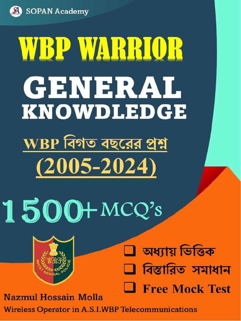 WBP Warrior Pyq GK Book (Sopan Academy-8926698266) | PDF
