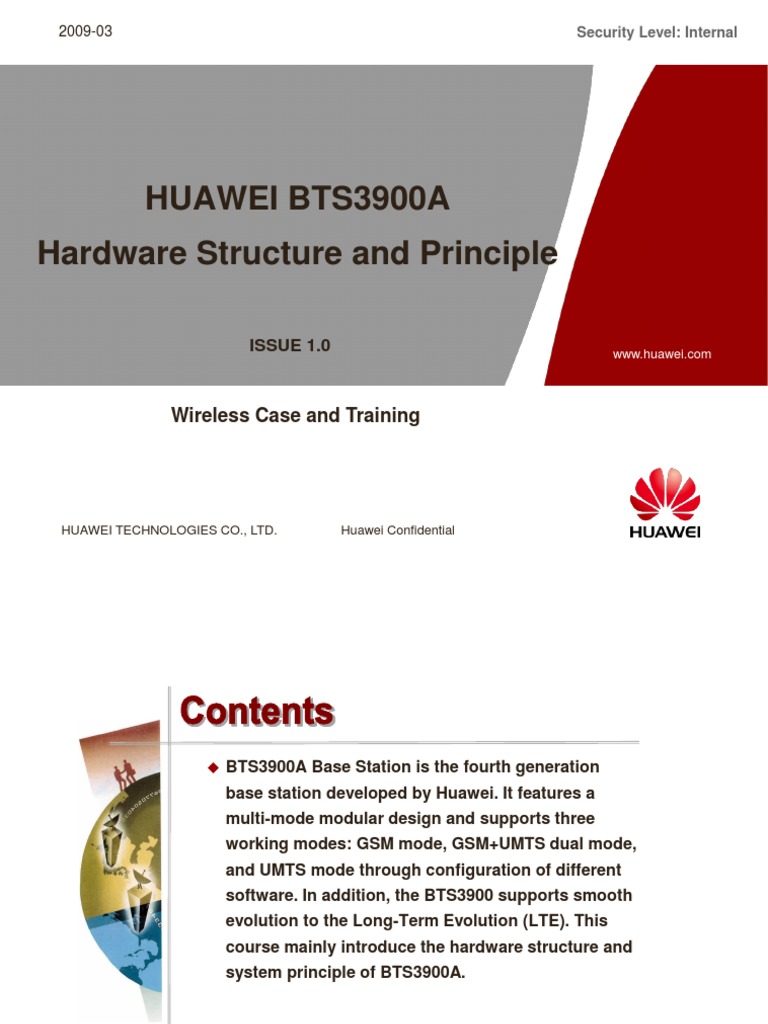 HUAWEI BTS3900A Hardware Structure and Principle-200903-IsSUE1.0-B ...