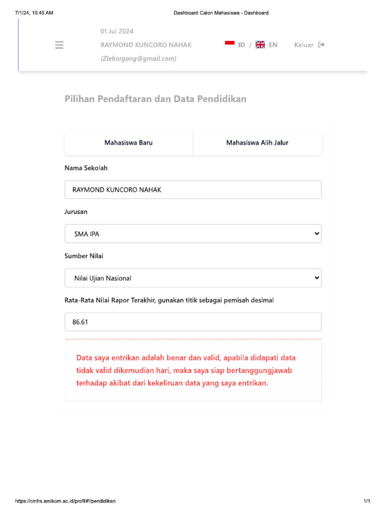 Data Pendidikan | PDF