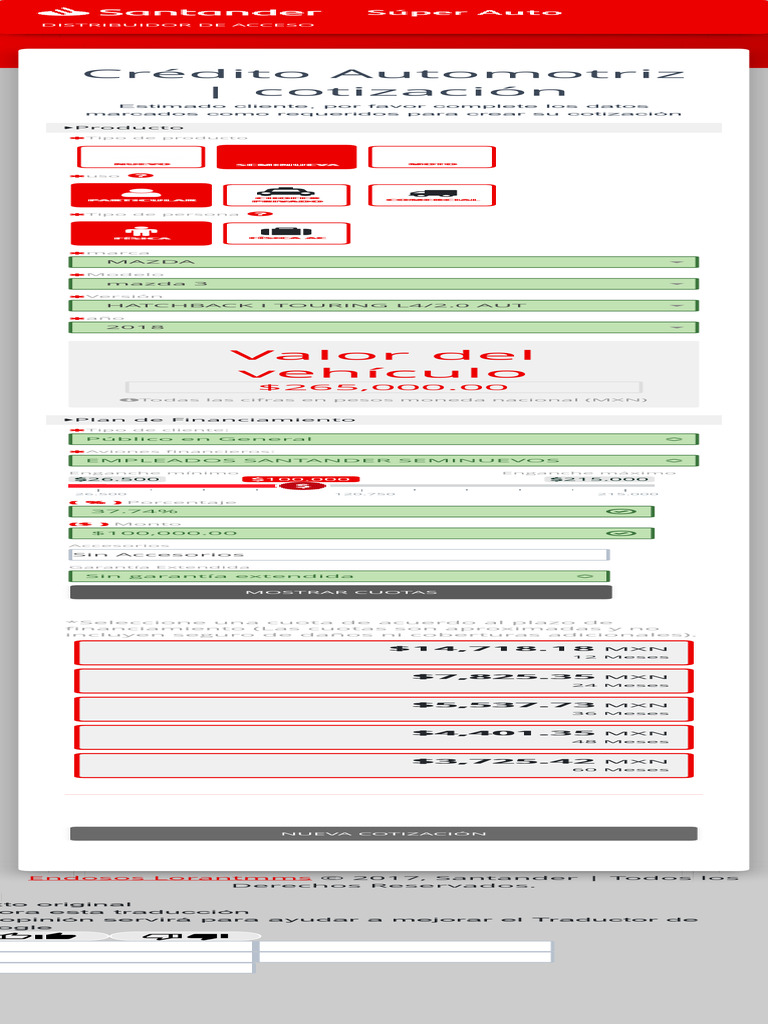 Santander Súper Auto | PDF | Estilos de carrocería | Vehículo de motor