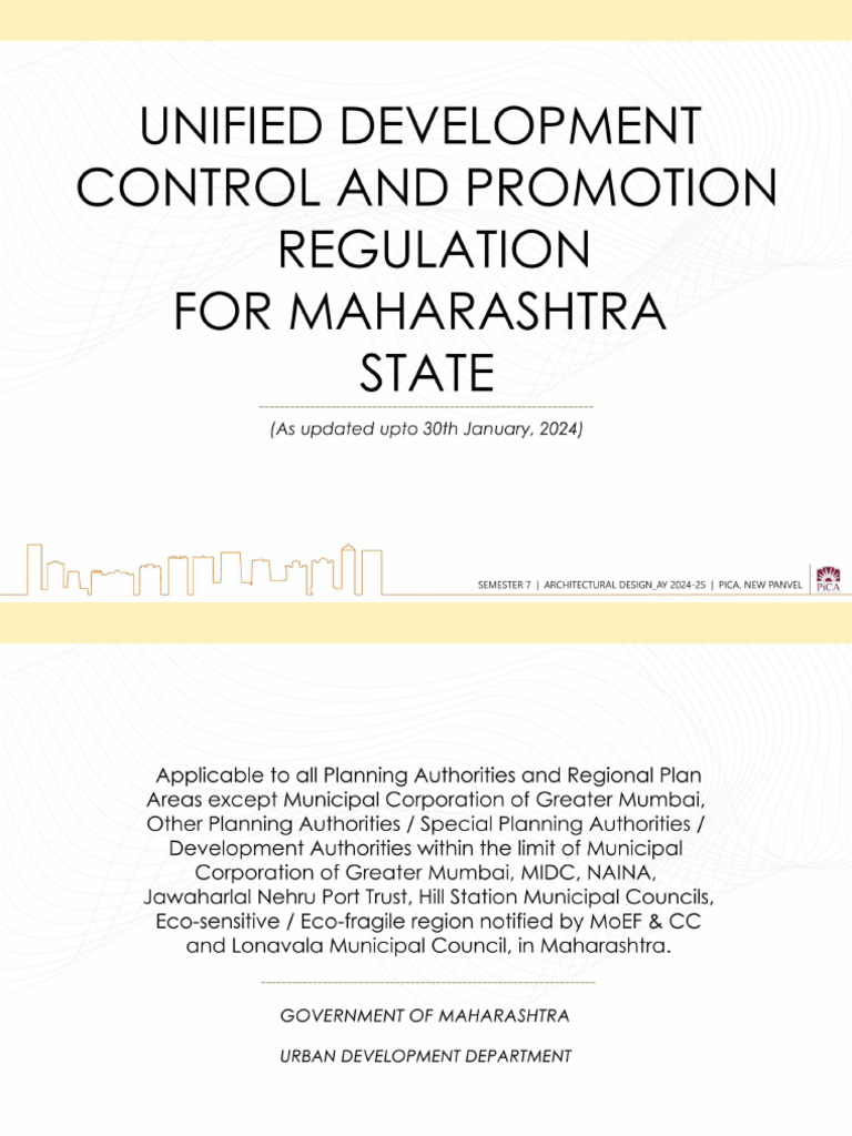 UDCPR | PDF | Civil Engineering | Building Engineering