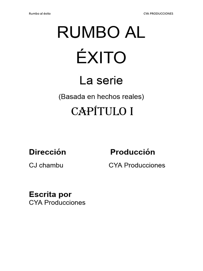 RUMBO AL EXITO Cap 1 Terminado Actualizado Terminado | PDF | Arte