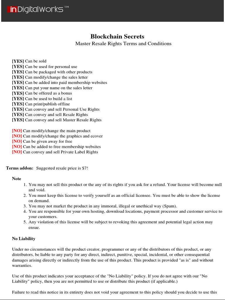 License Terms | PDF | License | Legal Liability