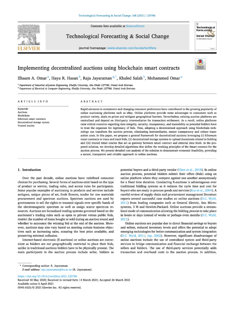 Blockchain Paper | PDF