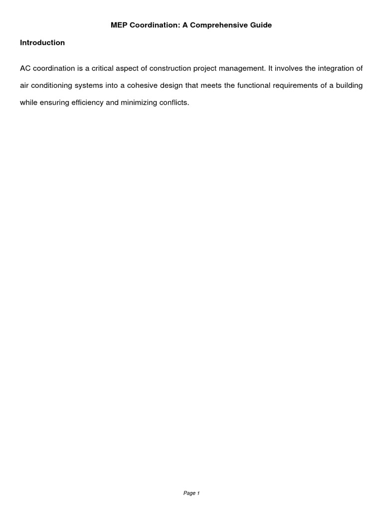 AC Coordination Guide | PDF | Building Information Modeling | Engineering