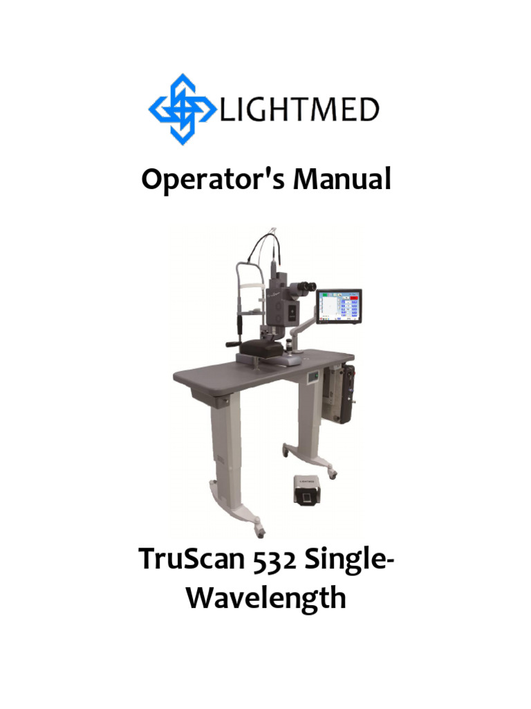DC1801-01113 - Operator Manual For The TruScan 532 | PDF | Optics