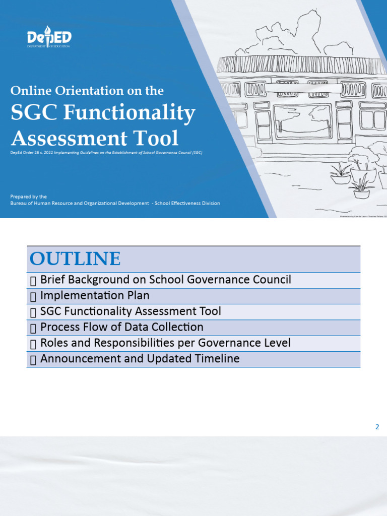 SGC Functionality Assessment Tool Guide | PDF | Governance