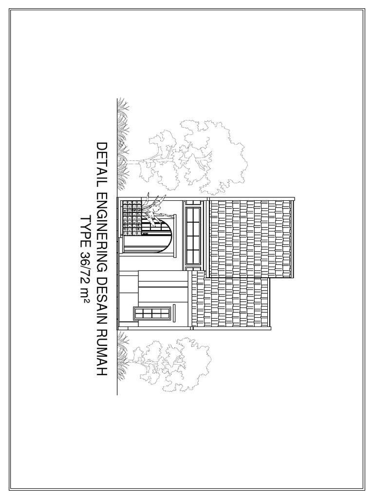 Ded Gambar Kerja Rumah Type 36 | PDF