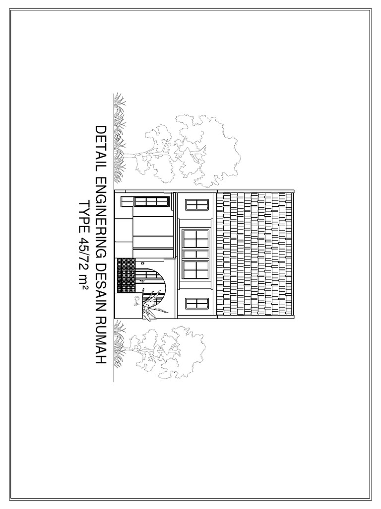 Ded Gambar Kerja Rumah Type 45 | PDF
