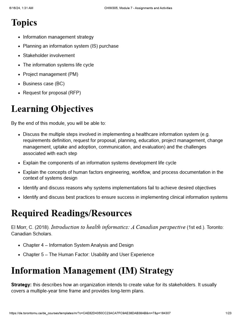 CHIM305, Module 7 - Assignments and Activities | PDF | Request For ...