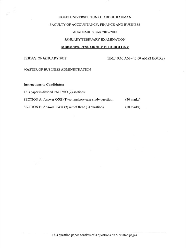 Past Year Question | PDF