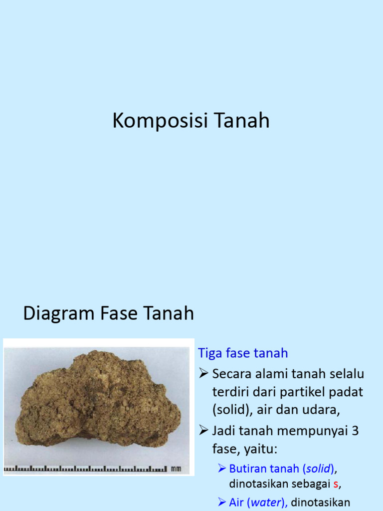 Komposisi dan Fase Tanah | PDF