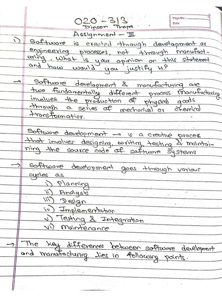 OOSE Assignment 3 | PDF