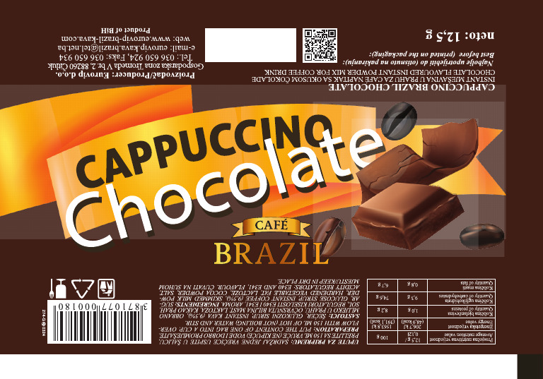 Cappuccino Chocolate 12 5g MIMS (Imported) | PDF