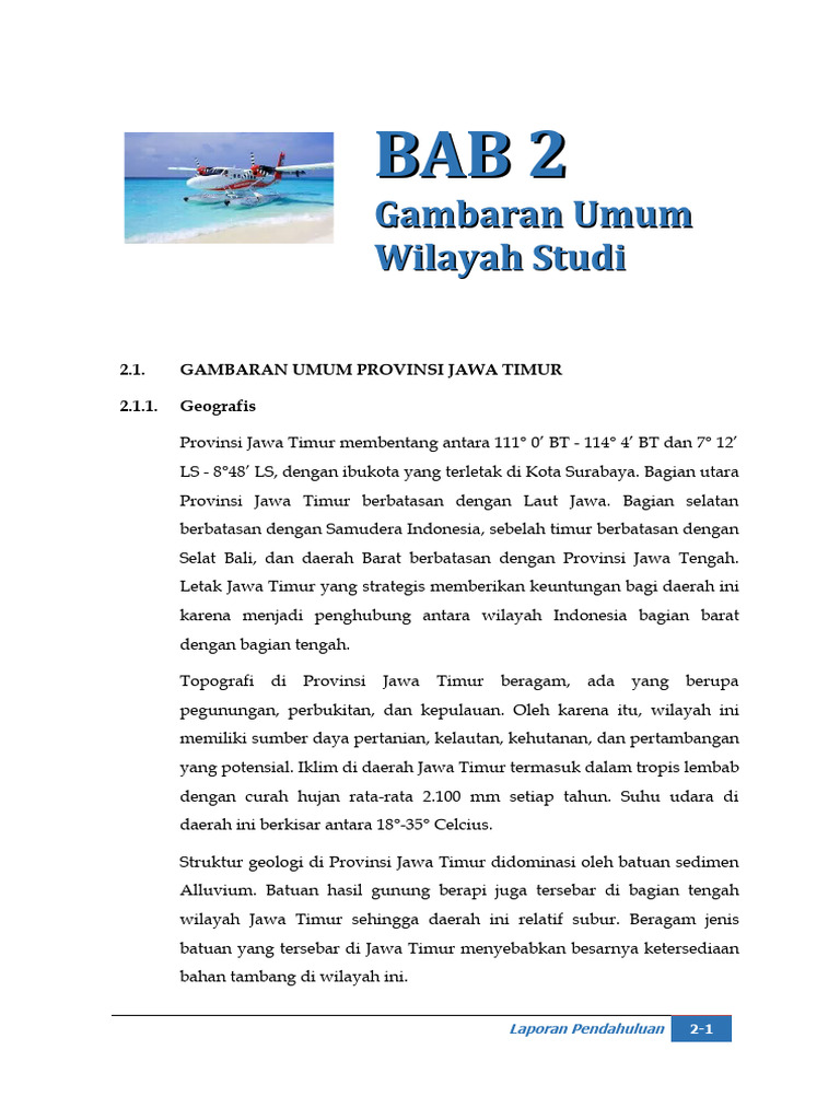 Bab 2 Gambaran Umum Wilayah Studi | PDF