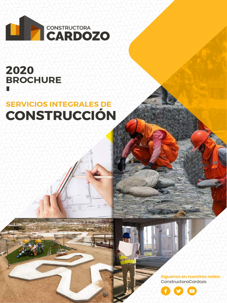 Brochure Constructora Cardozo 2020 | PDF | Ingeniería | Arquitecto