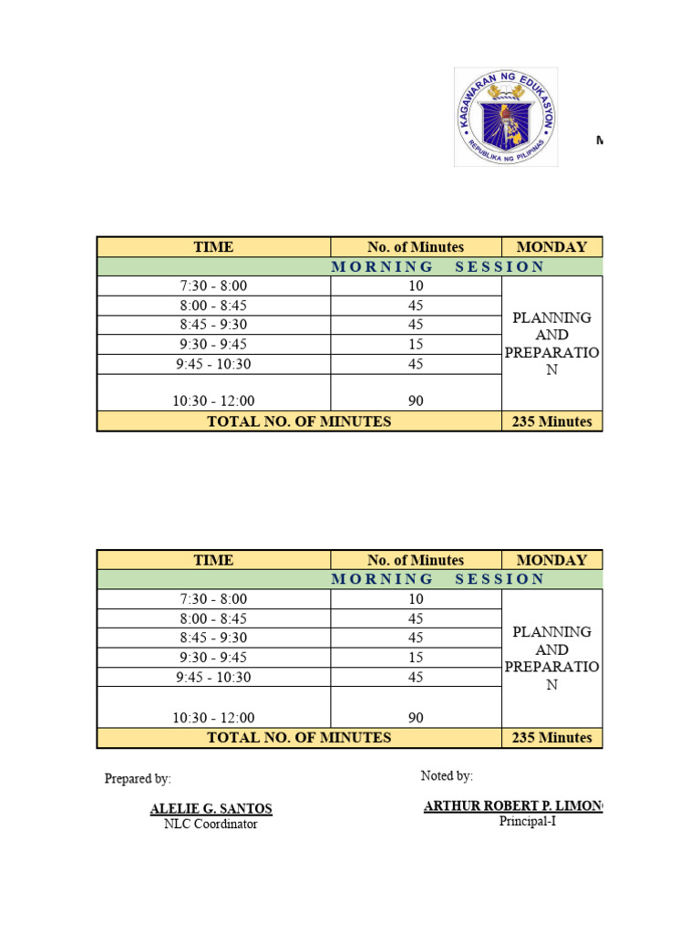 NLC Class Program | PDF