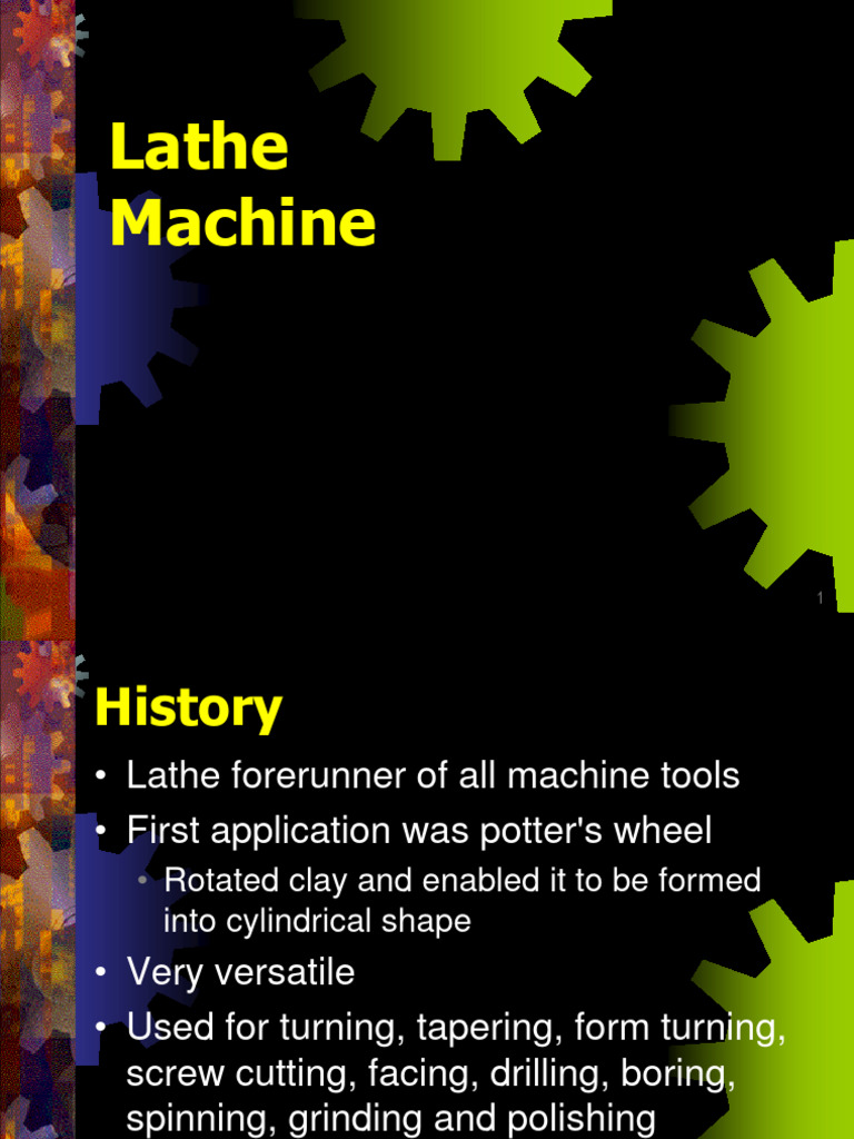 Types and Operations of Lathes | PDF | Machining | Secondary Sector Of ...