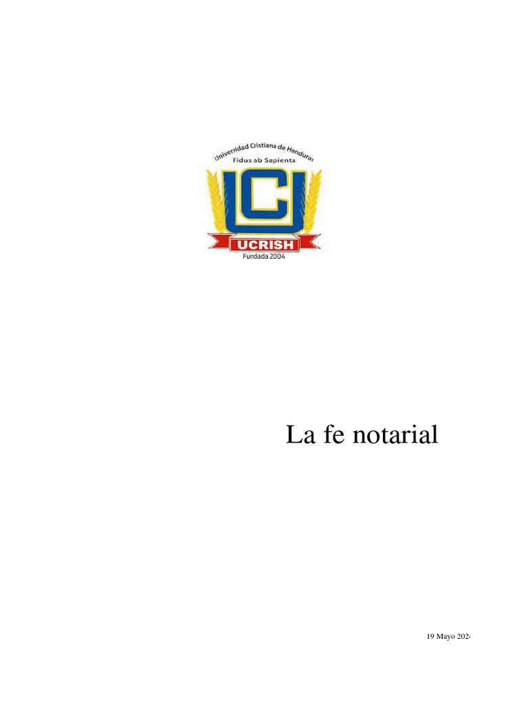 Fe Pública Notarial: Conceptos Clave | PDF | Ley común | Justicia