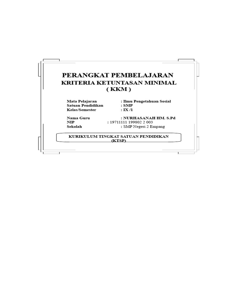 KKM SMP Ips | PDF