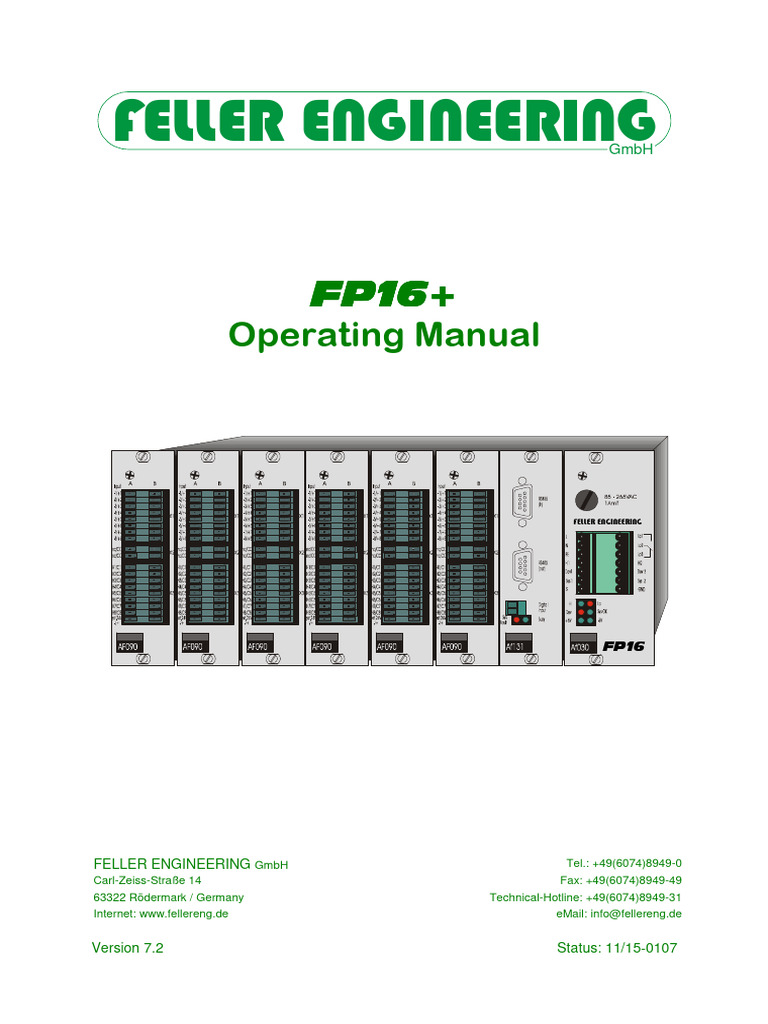 FP16+ Operator Manual | PDF | Parameter (Computer Programming) | Electrical Engineering