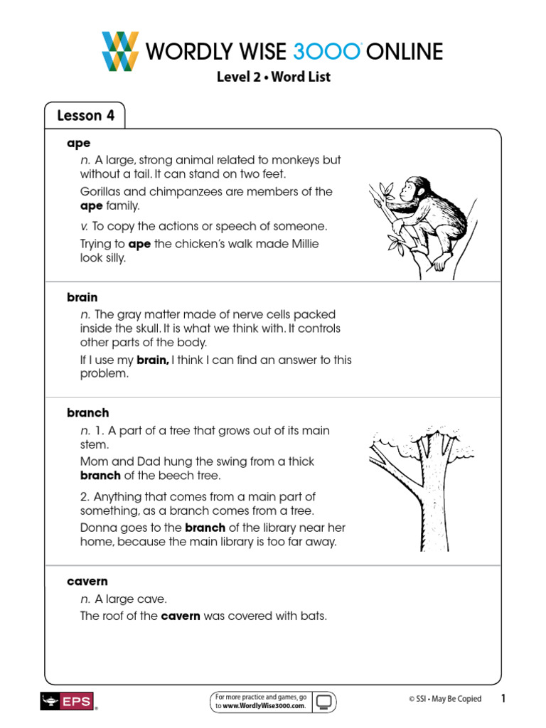 Wordly Wise 3000 Book 2 Lesson 4 List | PDF | Home & Garden