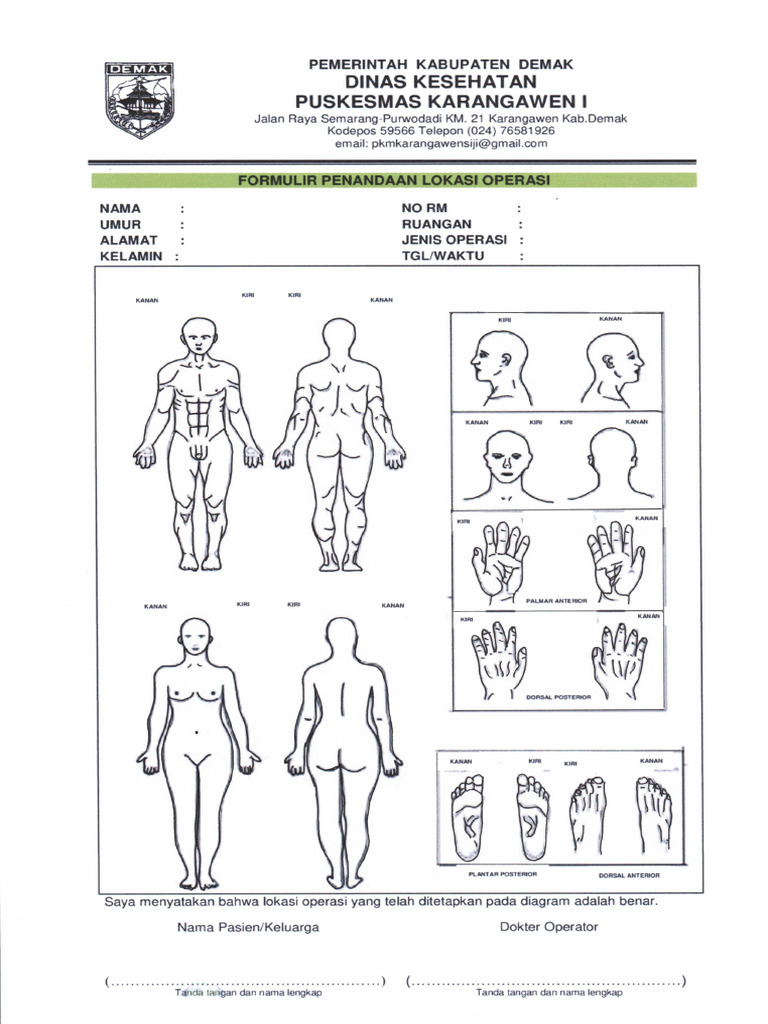 Form Penandaan Lokasi Operasi | PDF