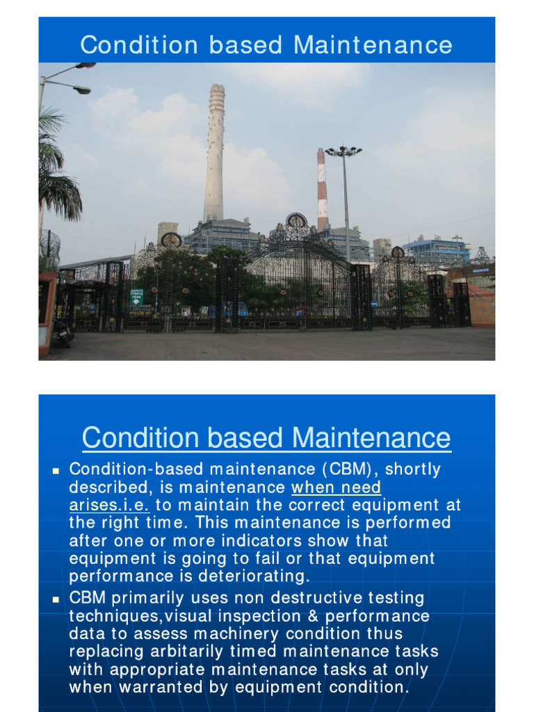 Condition Based Maintenance | PDF | Thermography | Nondestructive Testing