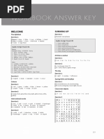 Welcome Unit: Think 2ed Workbook 1 Answer Key | PDF | Foods