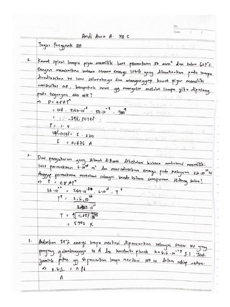 Andi Azra XIIC (Tugas Pengganti UH BAB 2) | PDF