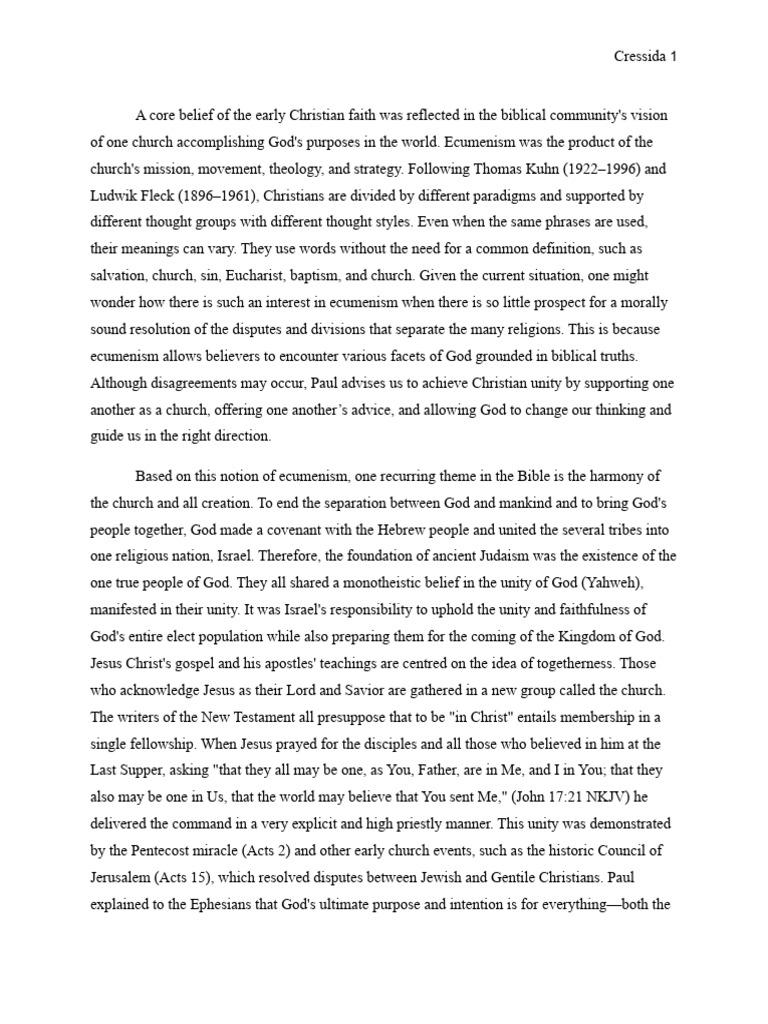 History of Modern Mission and Ecumenical Movement | PDF | Jesus | Trinity