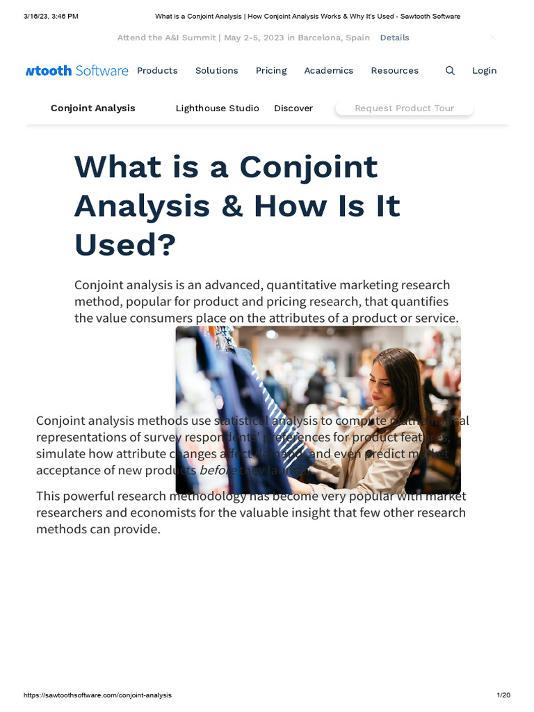 What Is A Conjoint Analysis | PDF | Simulation | Pricing