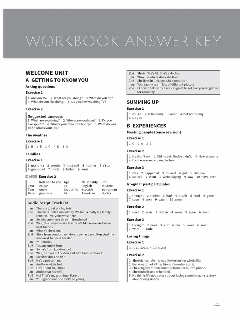 Think Level 2 Answer Key | PDF
