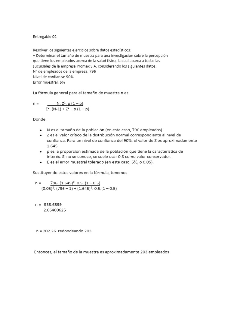Entregable 02 Matemática | PDF | Desviación Estándar | Mediana