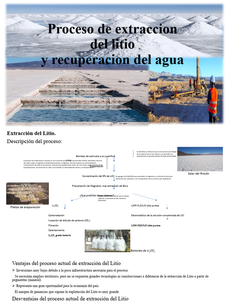 Proceso - de - Extraccion - LITIO en Proceso de Terminar 2 | PDF | Agua ...