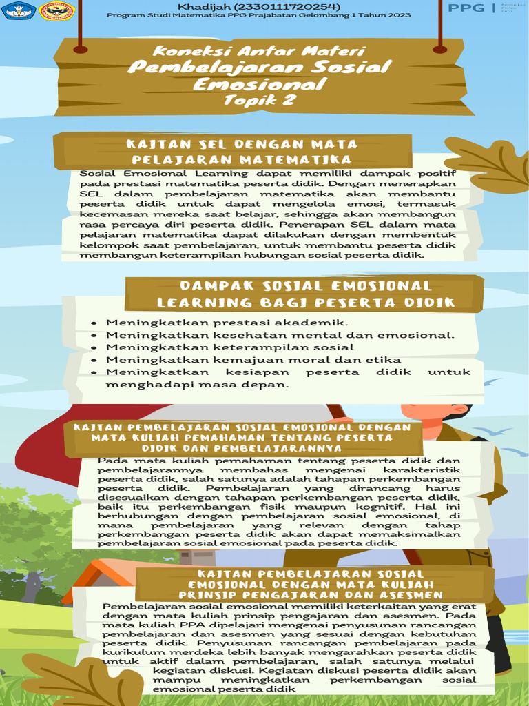 Khadijah Koneksi Antar Materi Topik 2 PSE | PDF | Karier & Perkembangan | Sains & Matematika