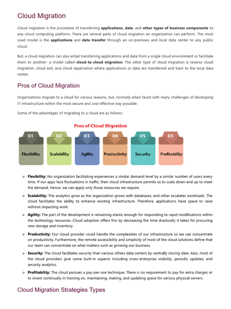 Cloud Migration Strategies Guide | PDF | Cloud Computing | Computing