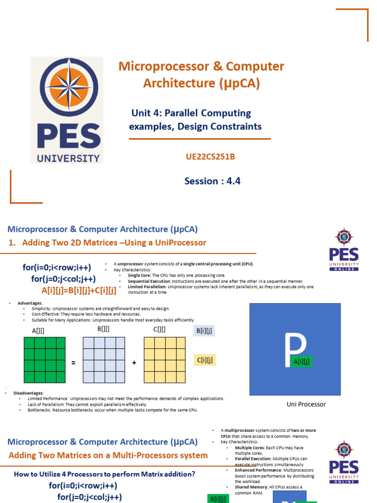 Unit4 Session4 PC Examples Machine Learning | PDF | Parallel Computing | Central Processing Unit
