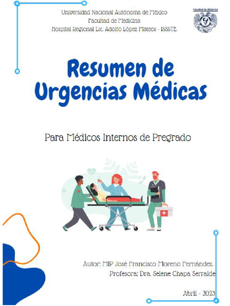 Resumen - Urgencias Médicas JFMF | PDF | Reanimación cardiopulmonar ...