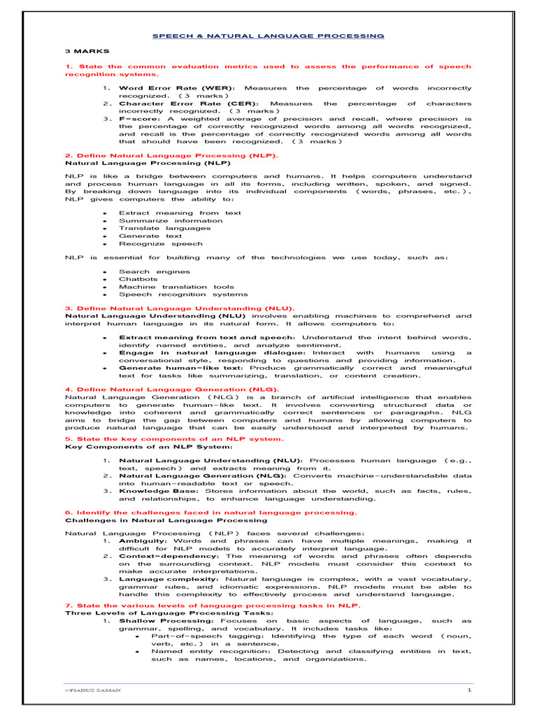 NLP 1 | PDF | Parsing | Syntax