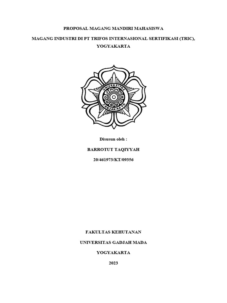 Proposal Magang Mandiri Tric | PDF